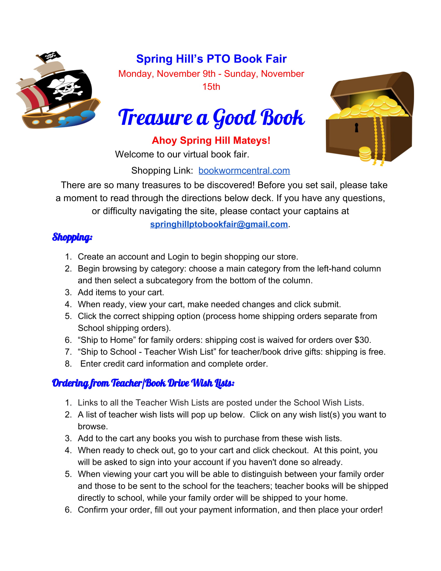 Book Fair Spring Hill Pto